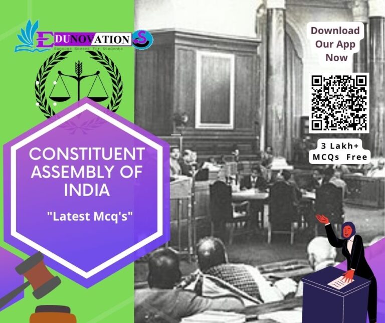 Constituent Assembly Of India - Indian Polity GK MCQ - MCQs Multiple ...