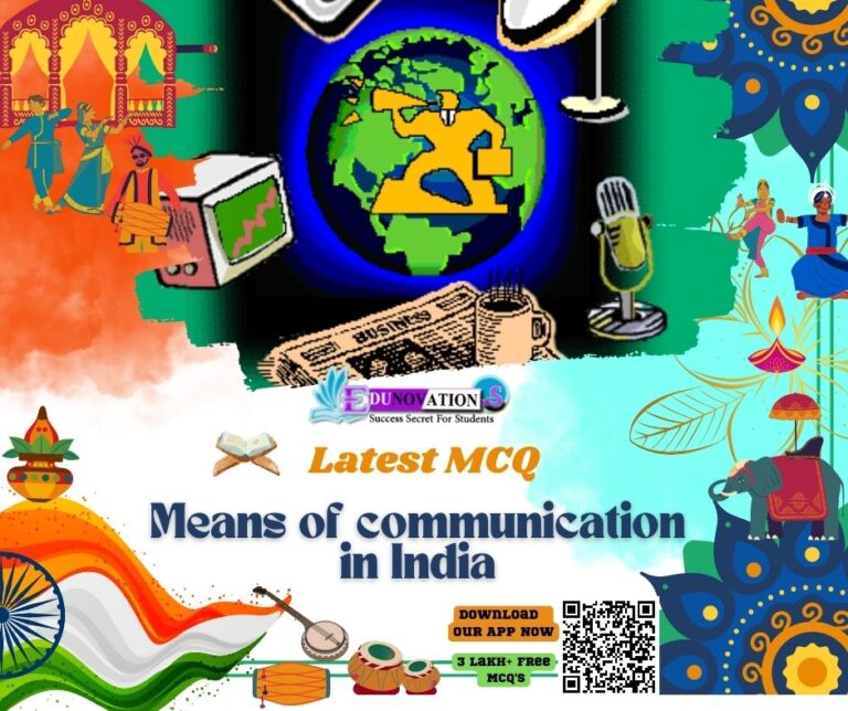 Means Of Communication - Indian Art And Culture GK MCQ - MCQs Multiple ...