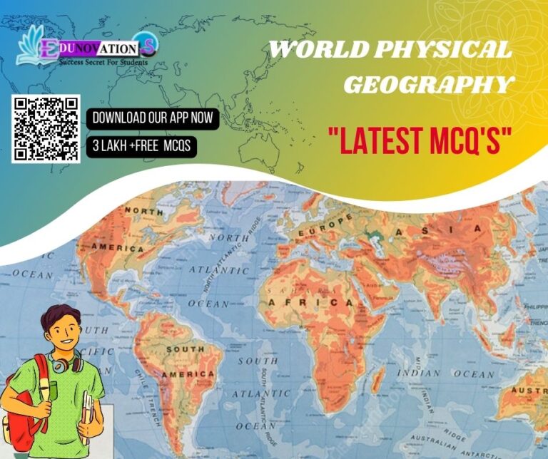 World Physical Geography - Geography GK MCQ - MCQs Multiple Choice Questions