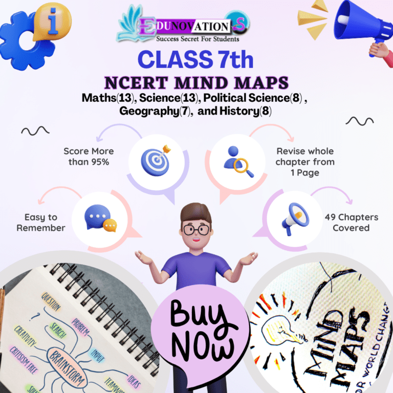 NCERT Mind Maps For Class 7th - Edunovations Book store