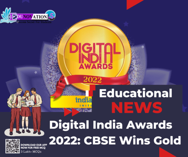 Digital India Awards 2022: CBSE Wins Gold - Edunovations