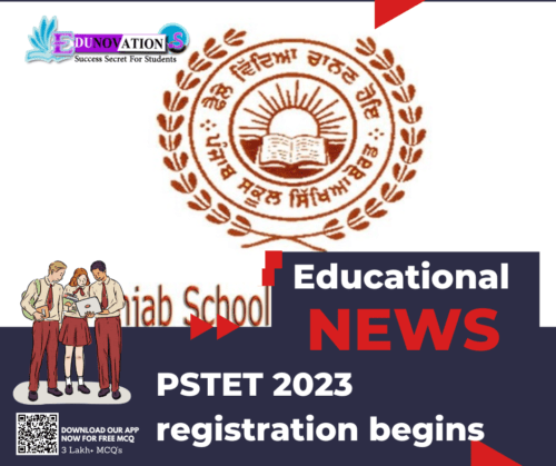 PSTET 2023 registration begins - Edunovations