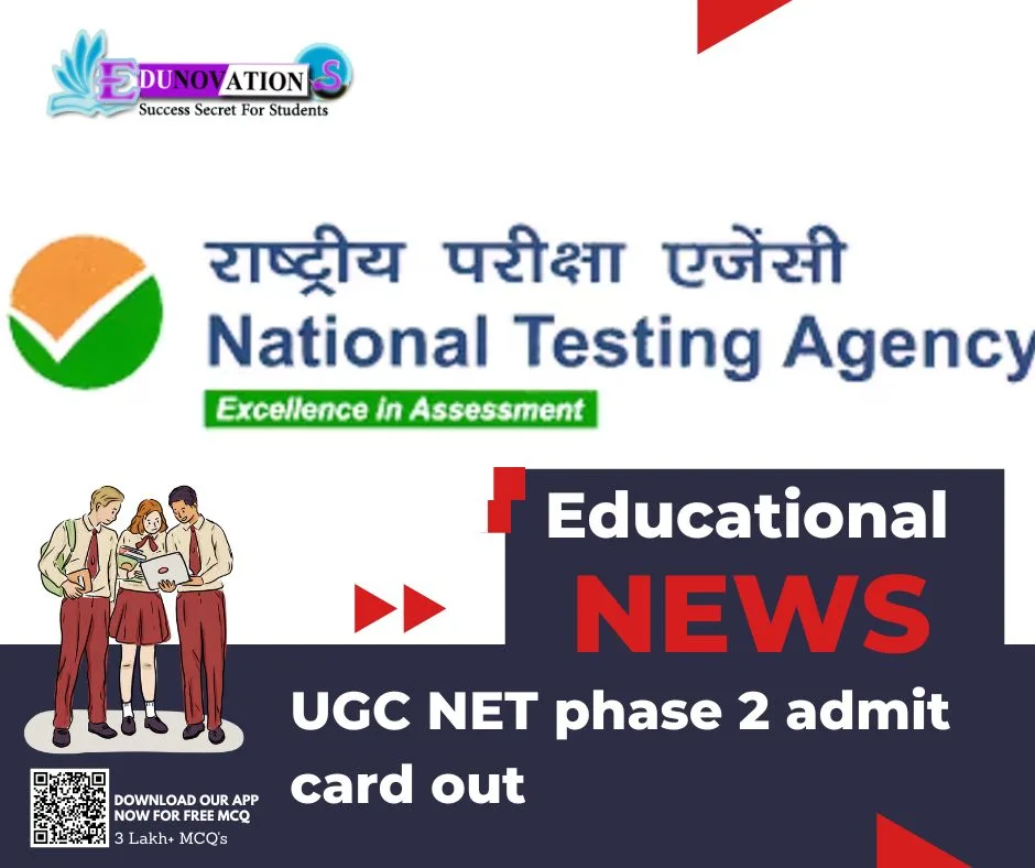UGC NET phase 2 admit card out - Edunovations