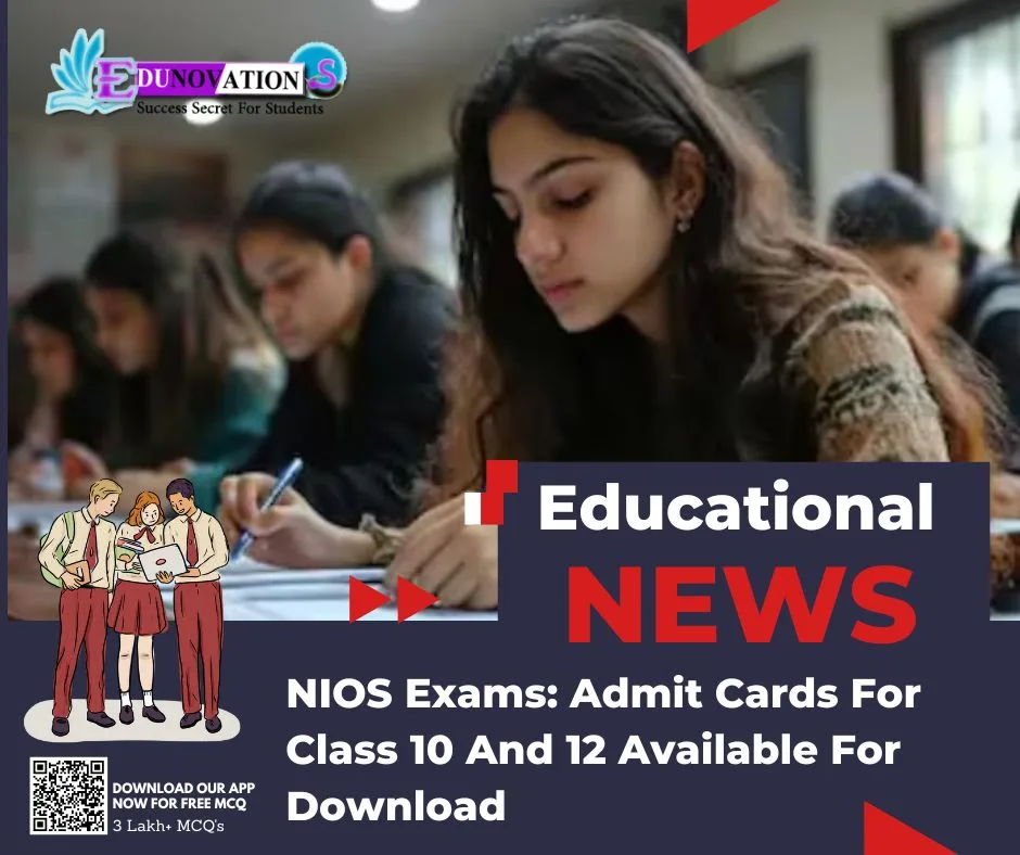 NIOS Exams: Admit Cards For Class 10 And 12 Available For Download ...