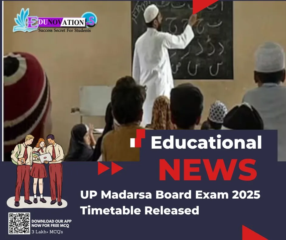 UP Madarsa Board Exam 2025 Timetable Released - Edunovations