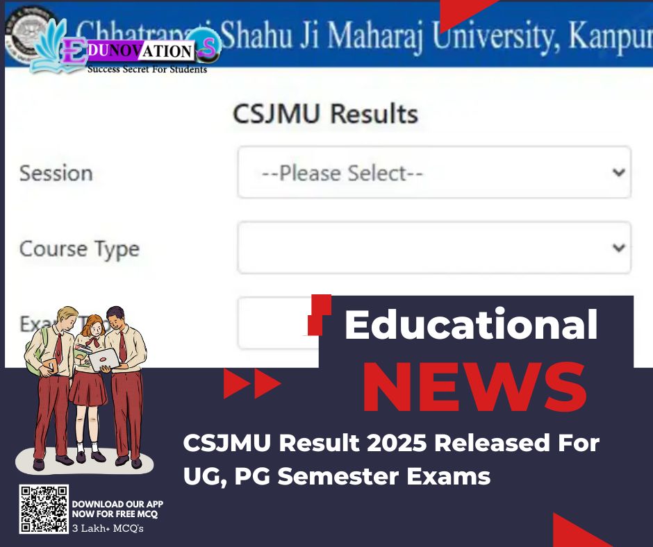CSJMU Result 2025 Released For UG, PG Semester Exams - Edunovations