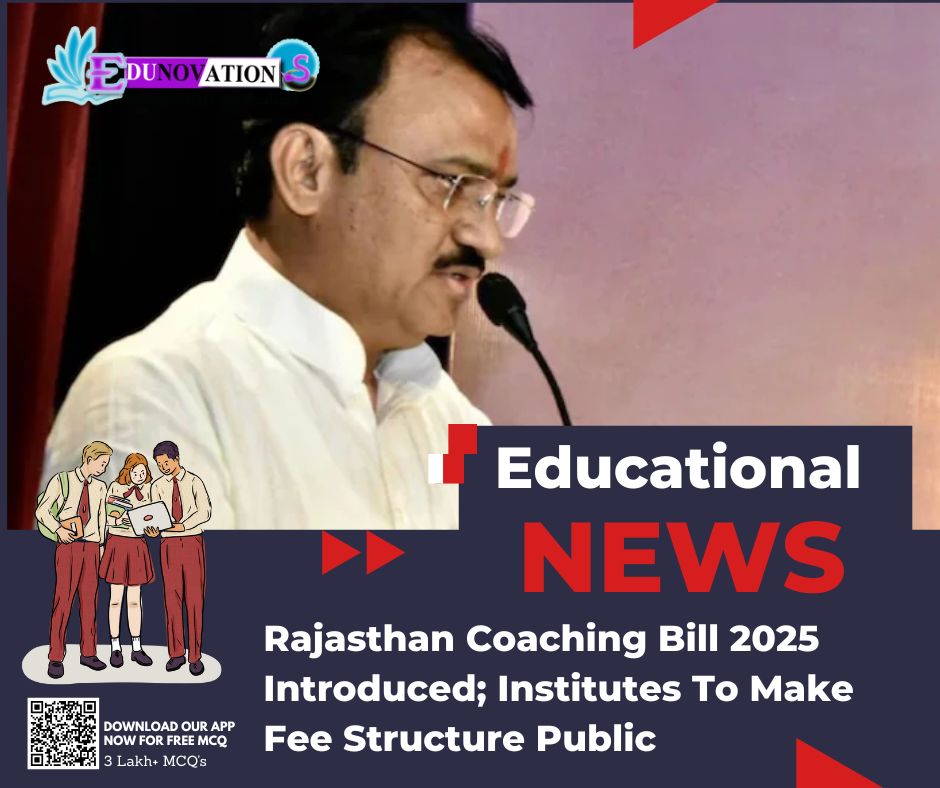 Rajasthan Coaching Bill 2025 Introduced; Institutes To Make Fee ...